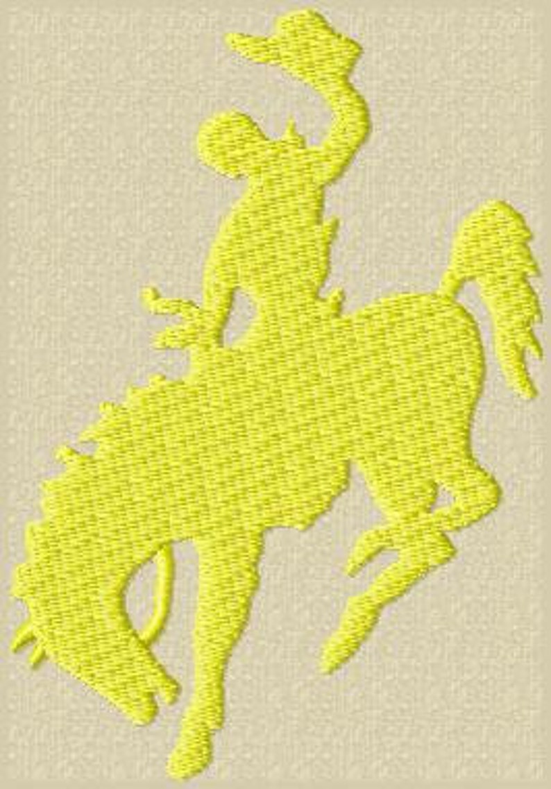 Saddle Bronc Rider 2 Sizes Embroidery Machine Design Rodeo Western ...