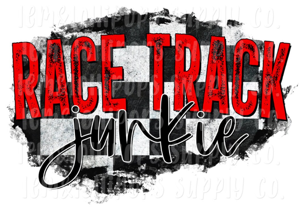 Racing Sublimation Transfer Racing Race Track Junkie / Racing Shirt ...