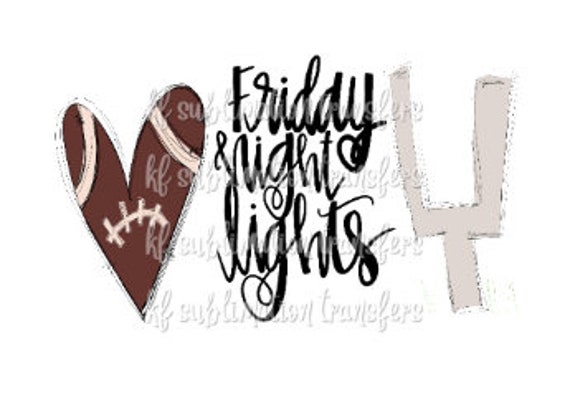 Sublimation Transfer friday night lights Ready to Press | Etsy