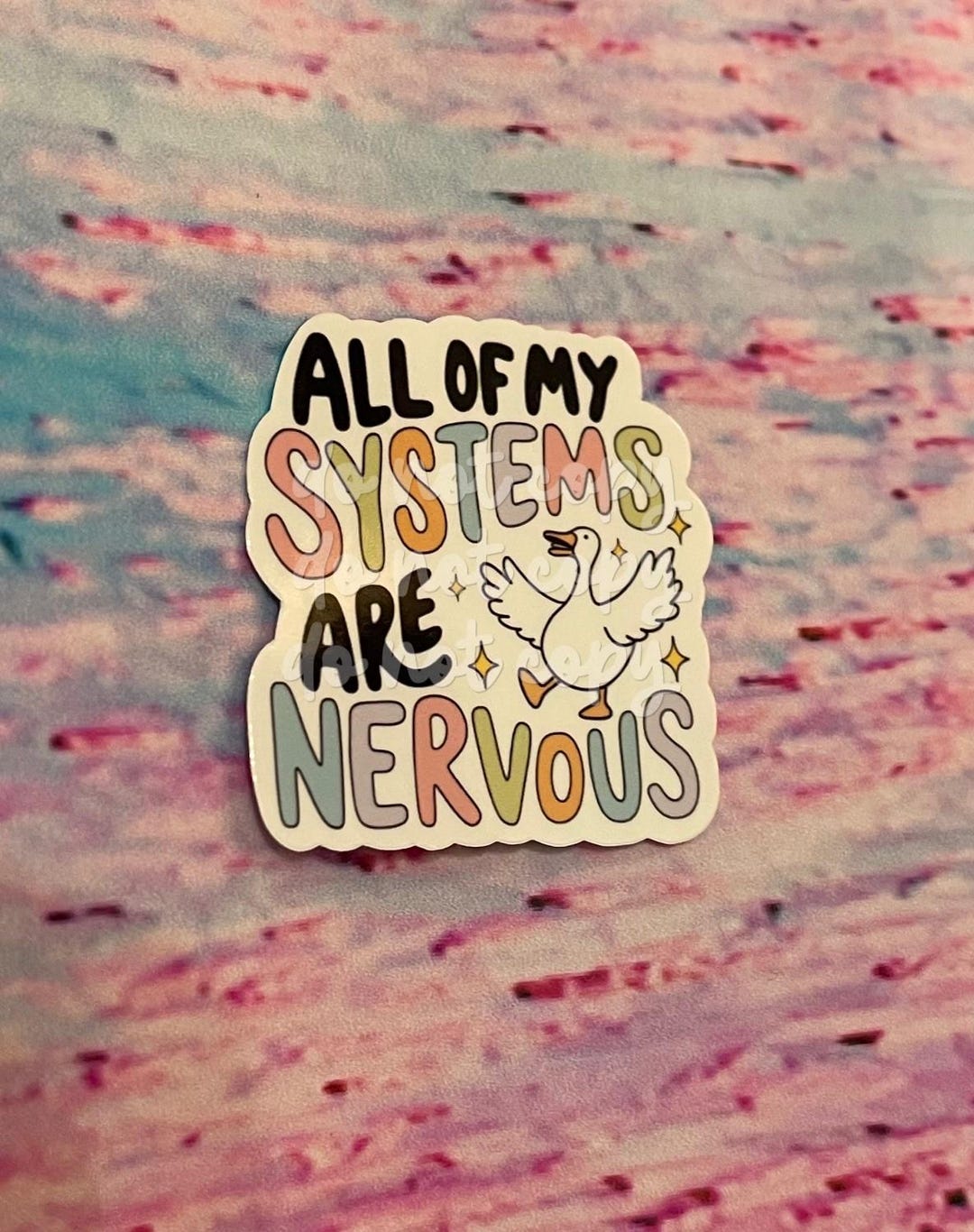 STICKER | All of My Systems Are Nervous | Mental Health | Mental Health ...