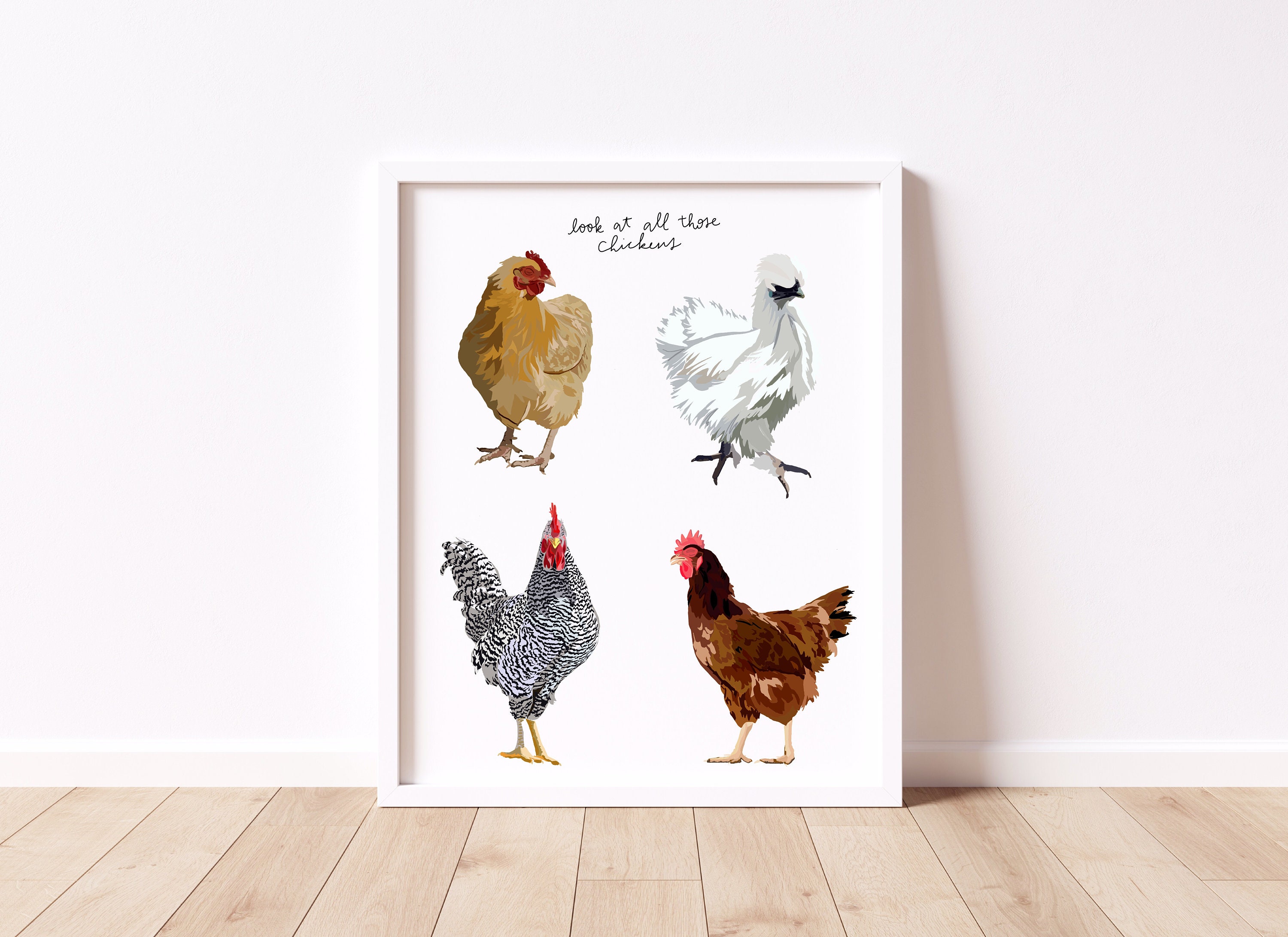 Instant Download Chicken Print | Etsy
