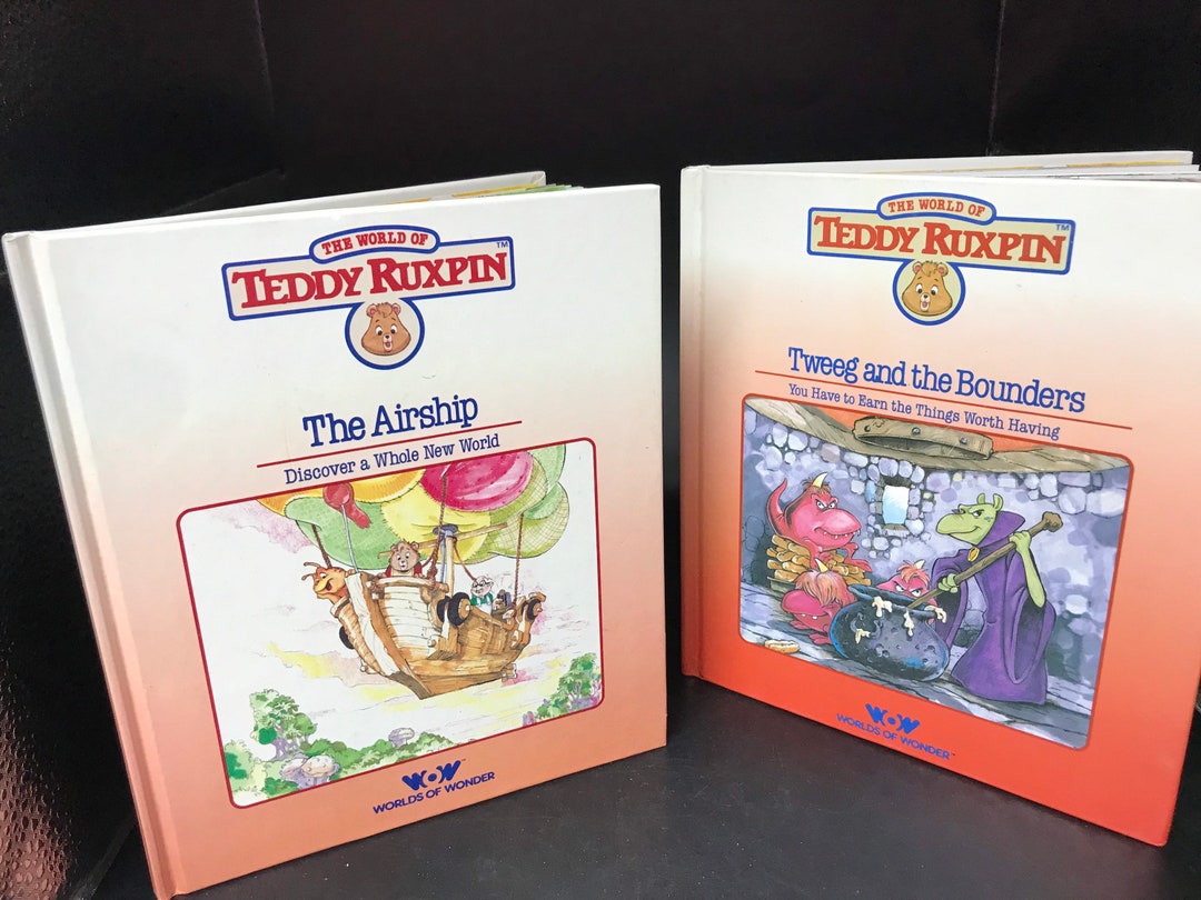 1980’s Teddy Ruxpin Books. the Airship & Tweeg and the Bounders - Etsy