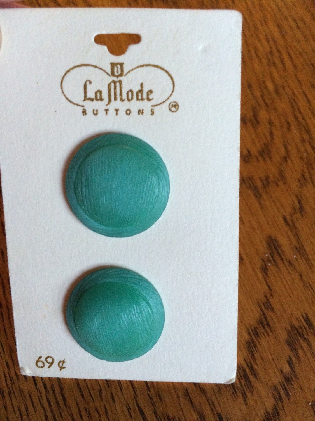 Vintage La Mode Buttons Green Original Card - Etsy