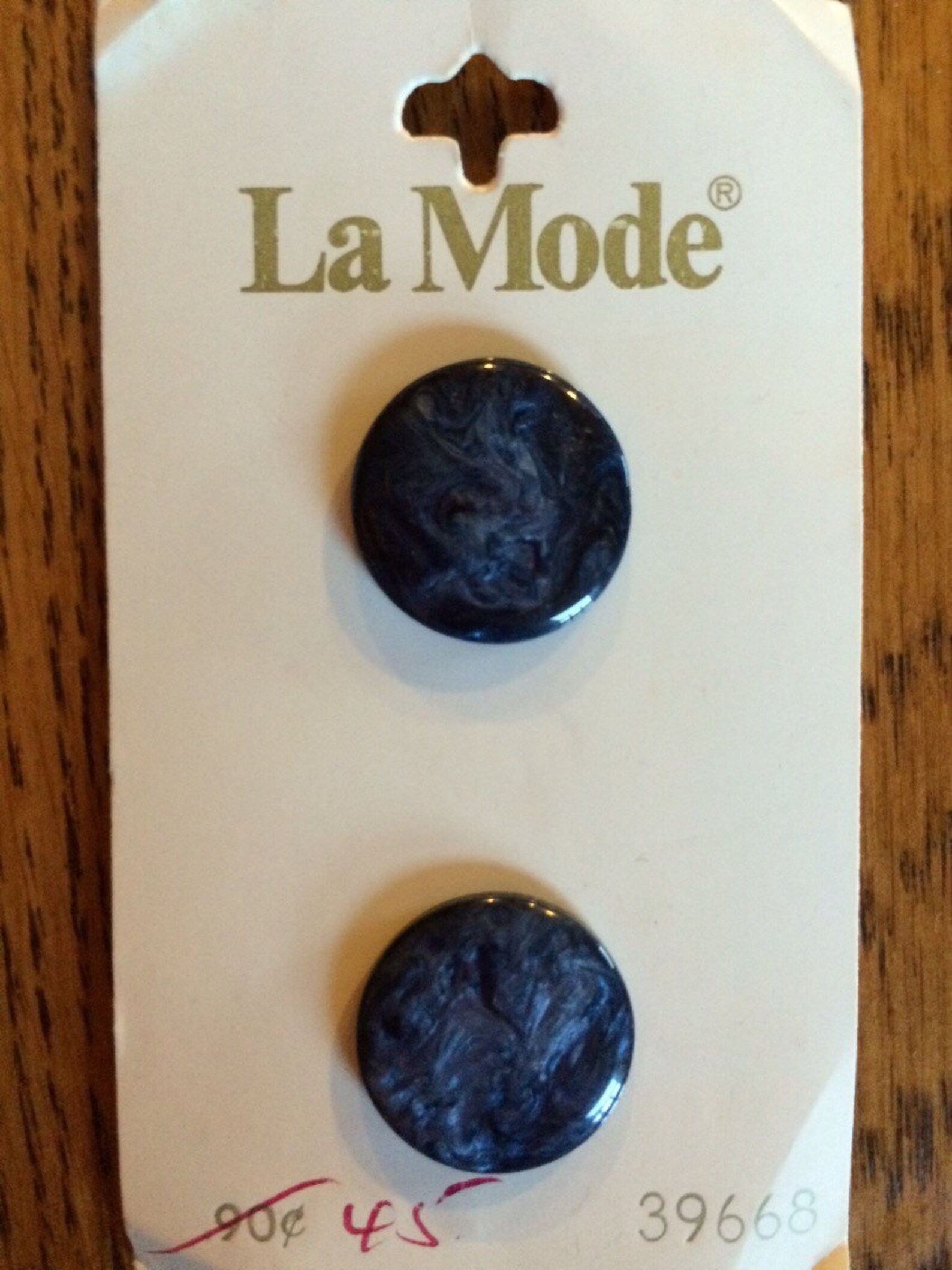 Vintage La Mode Buttons Navy Original Card - Etsy