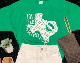 University of North Texas T-shirt UNT Mean Green Eagles | Etsy