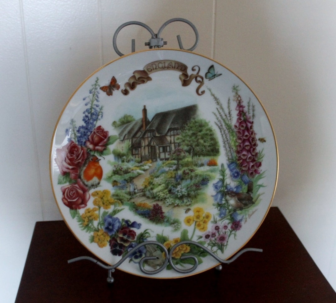 Vintage, Fine China Collectors Plate," English Country Garden" # 3335DH ...