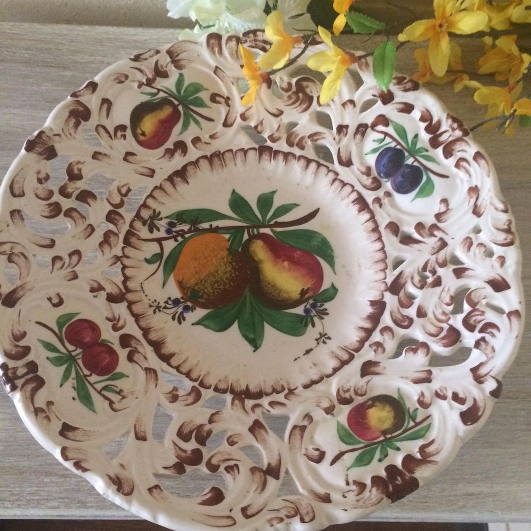 Vintage Red Ware Pottery Plate, Made in Italy,red Ware Collectibles ...