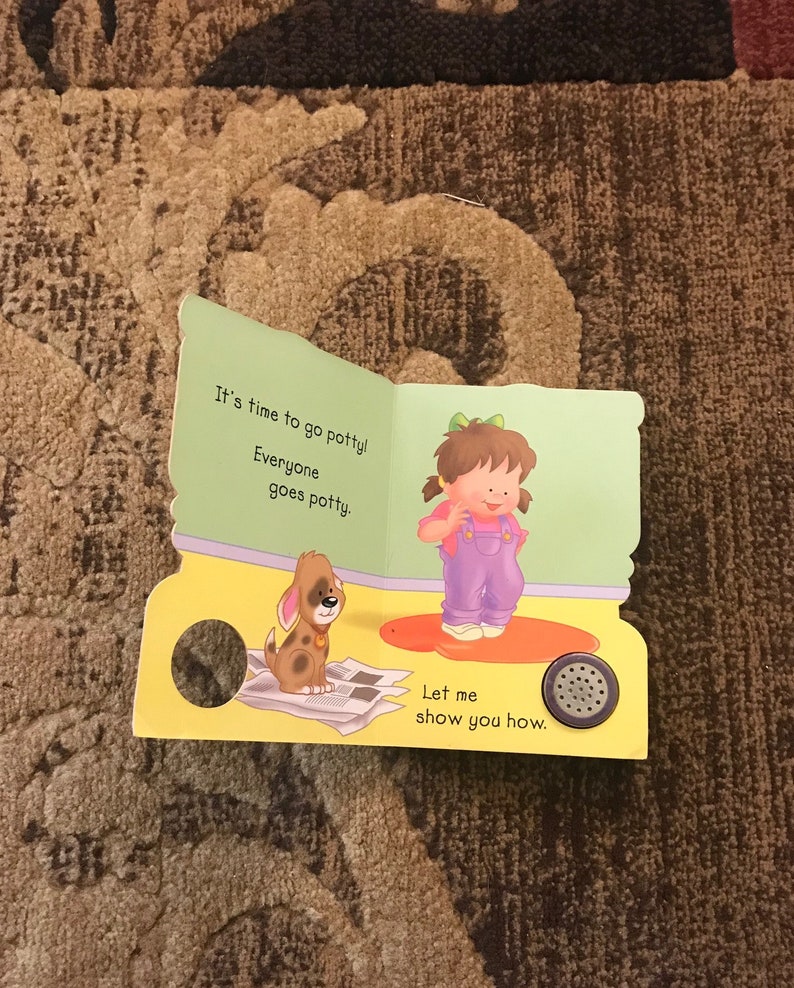 Vintage Book, Children's Book, It's Potty Time, Has Flush Sound and ...