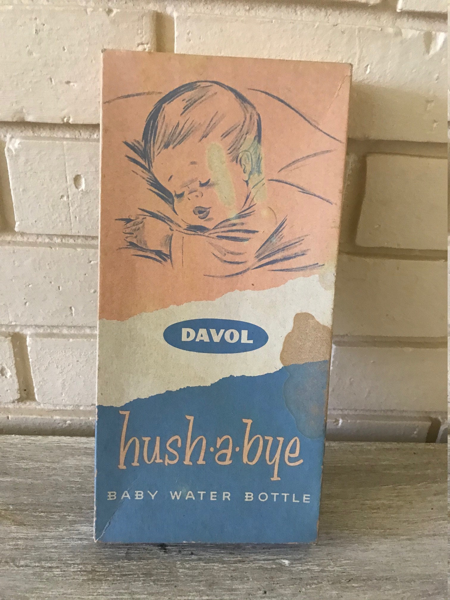 Vintage Davol Baby Hot Water Bottle Hush a Bye Pink Rubber - Etsy UK