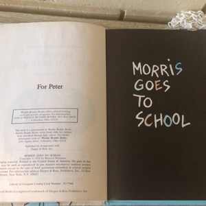 Vintage Children Book, Morris Goes to School, Books, Movies and Music ...
