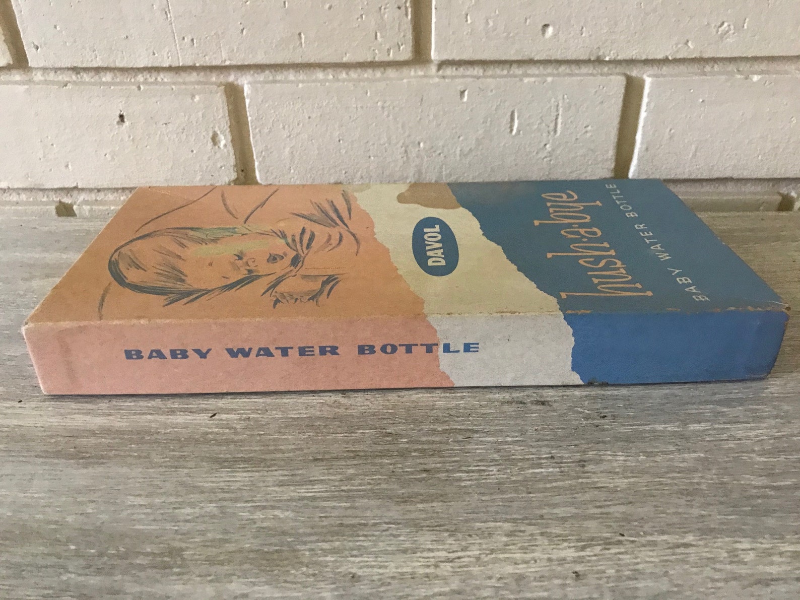 Vintage Davol Baby Hot Water Bottle, Hush a Bye Pink Rubber Bottle, in ...