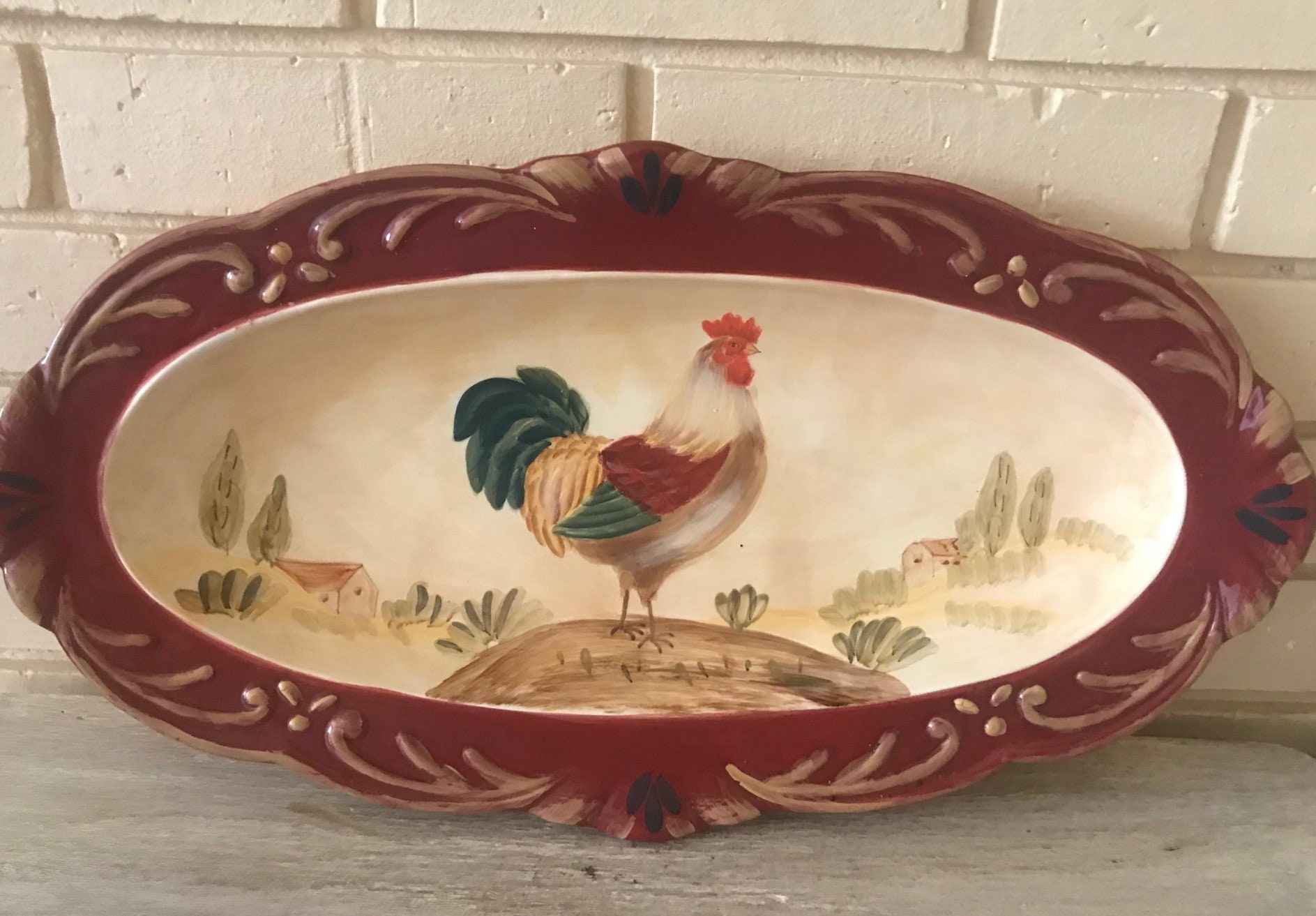 Certified International Pamela Gladding, Hand Painted Ceramics Large ...