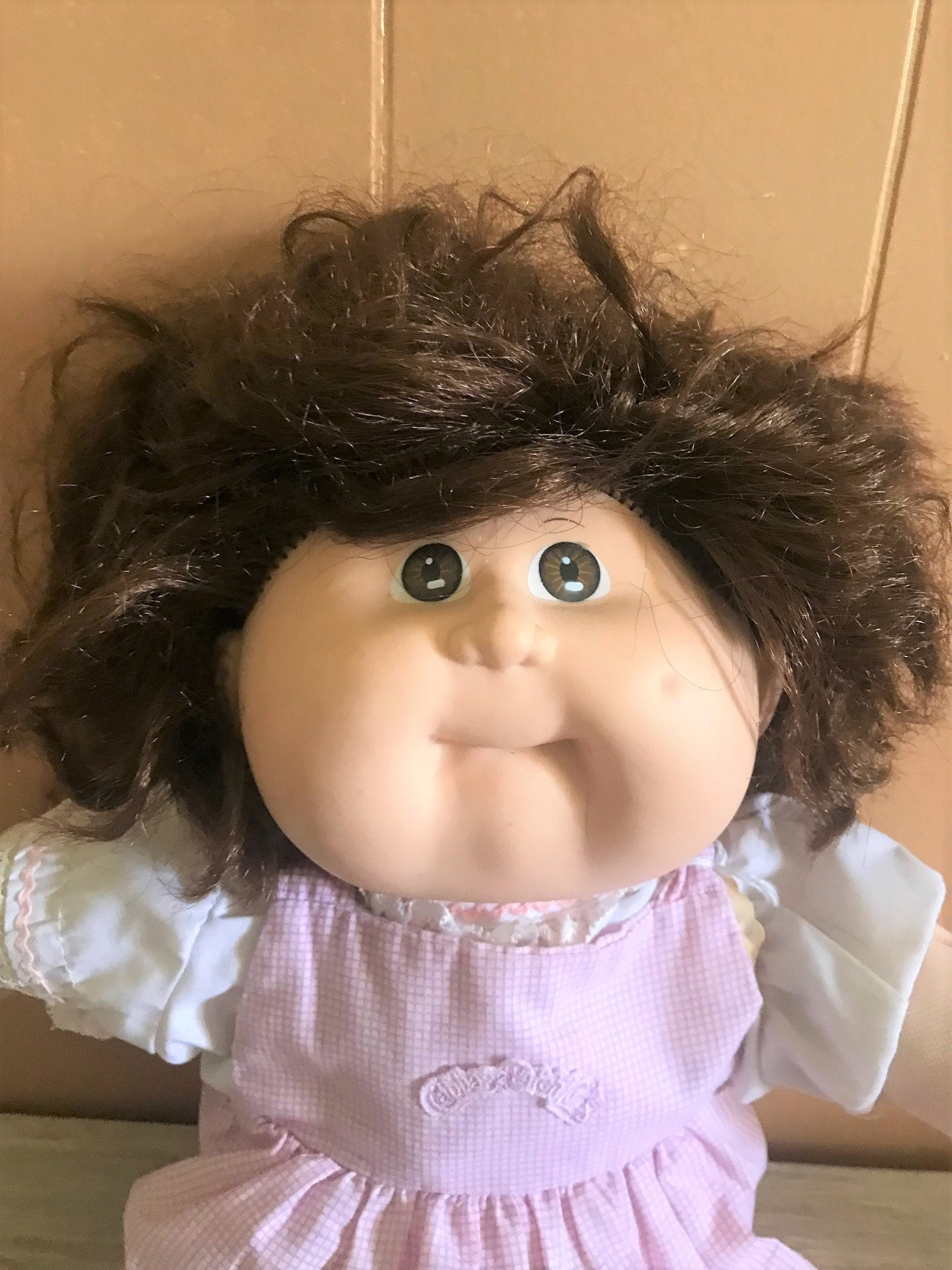 Vintage Doll, Cabbage Patch Kids. Growing Hair Doll, 16 Tall, Brown ...