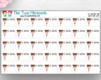 Ice skating girl | Etsy