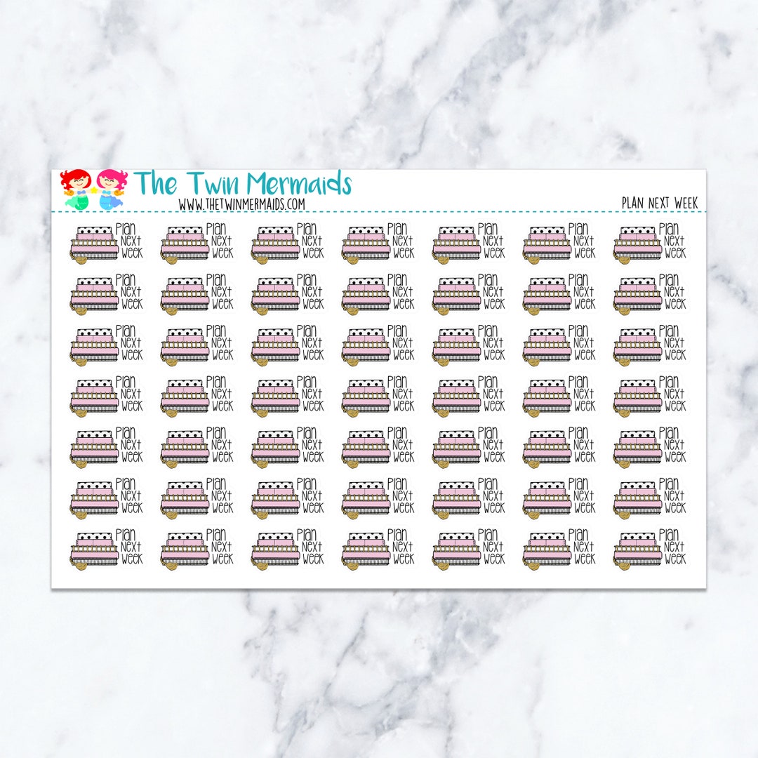 Plan Next Week Planner Stickers - Etsy
