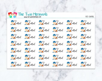 Pest Control Planner Stickers - Etsy