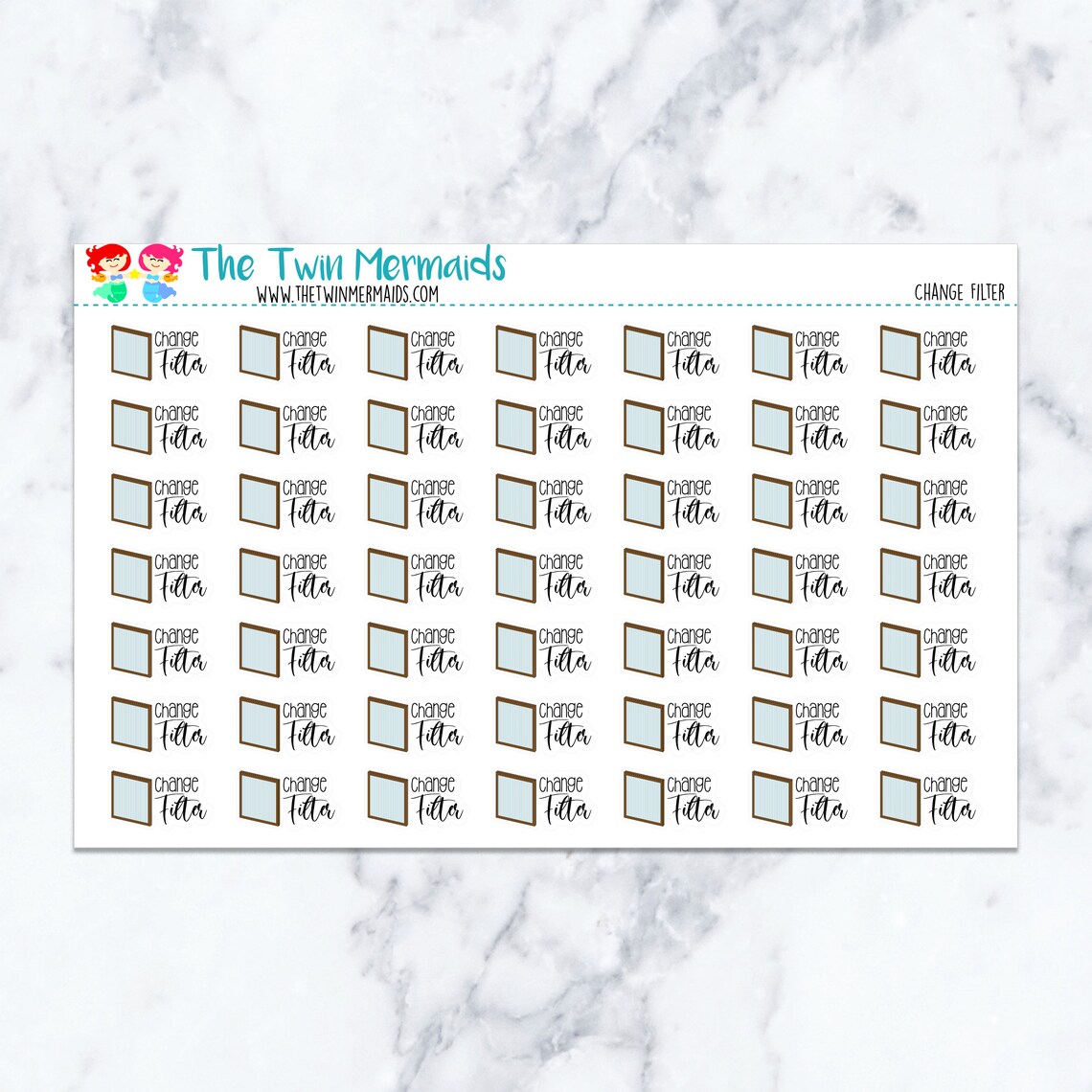 Change Filter Planner Stickers - Etsy