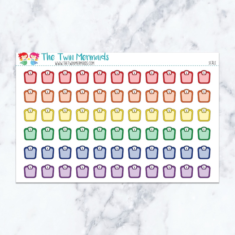 Scale Planner Stickers - Etsy
