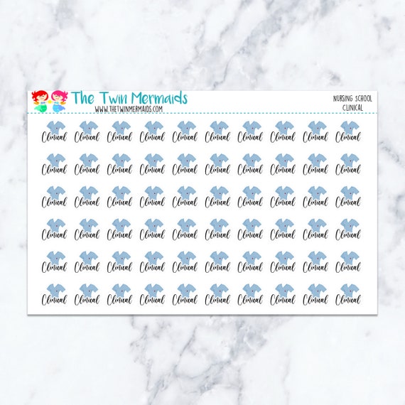 Nursing School Clinical Planner Stickers - Etsy