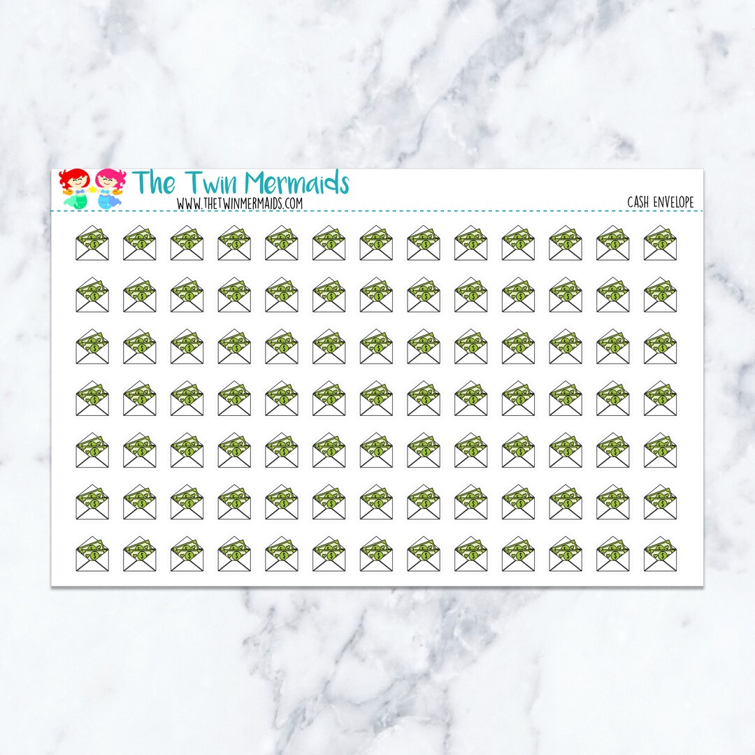 Cash Envelope Planner Stickers - Etsy