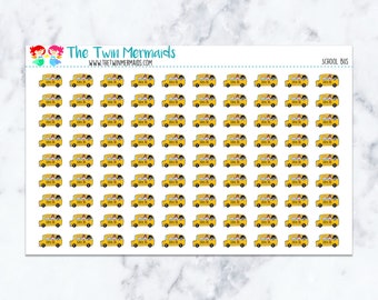 1167school Bus Planner Stickers. - Etsy