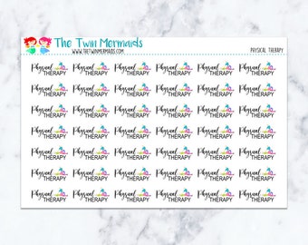 Physical Therapy Planner Stickers for Use With Erin Condren - Etsy