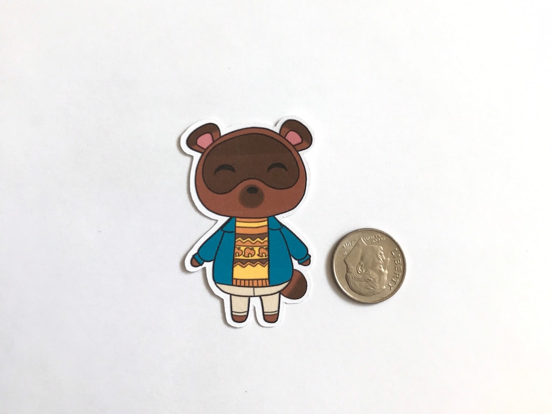 Tom Nook Winter Sticker | Animal Crossing New Horizon Sticker | Tom ...