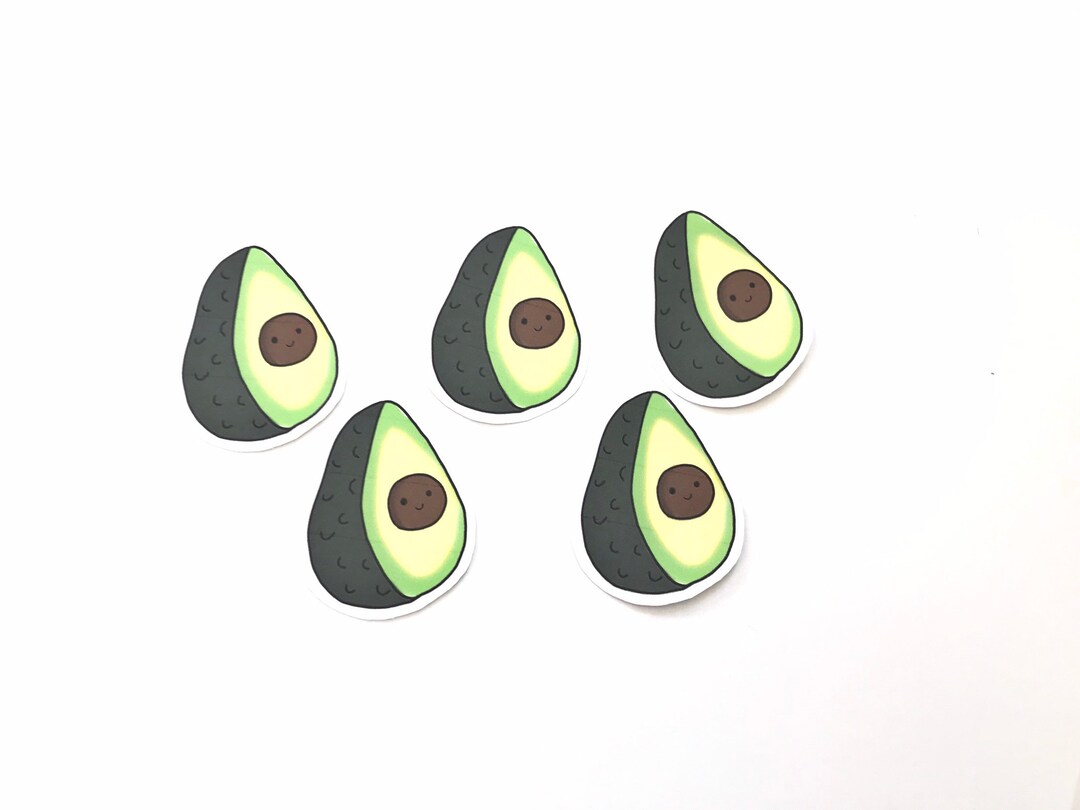 Smiling Avocado Sticker Flake for Planners // Bullet Journals/travelers ...