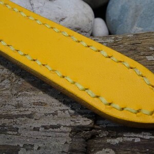 Personalized Yellow Leather Keychain, Custom Engraved Key Chain Gifts ...