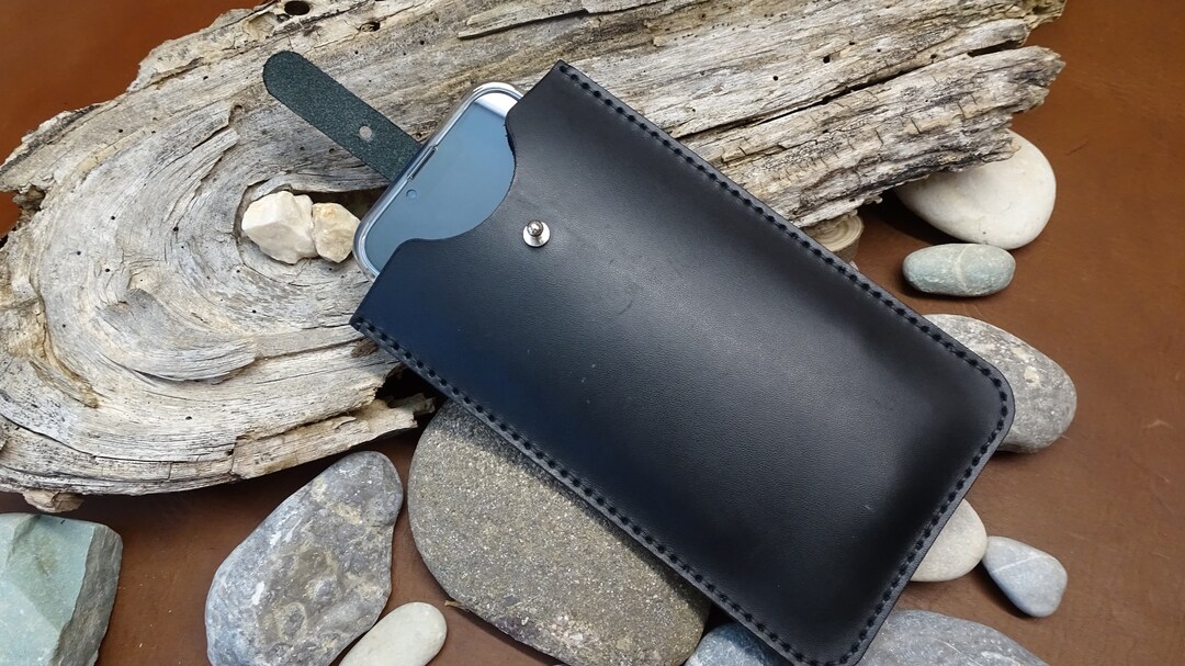 Handmade in Italy Genuine Leather Waist Cellphone Bag Men Portable Belt ...