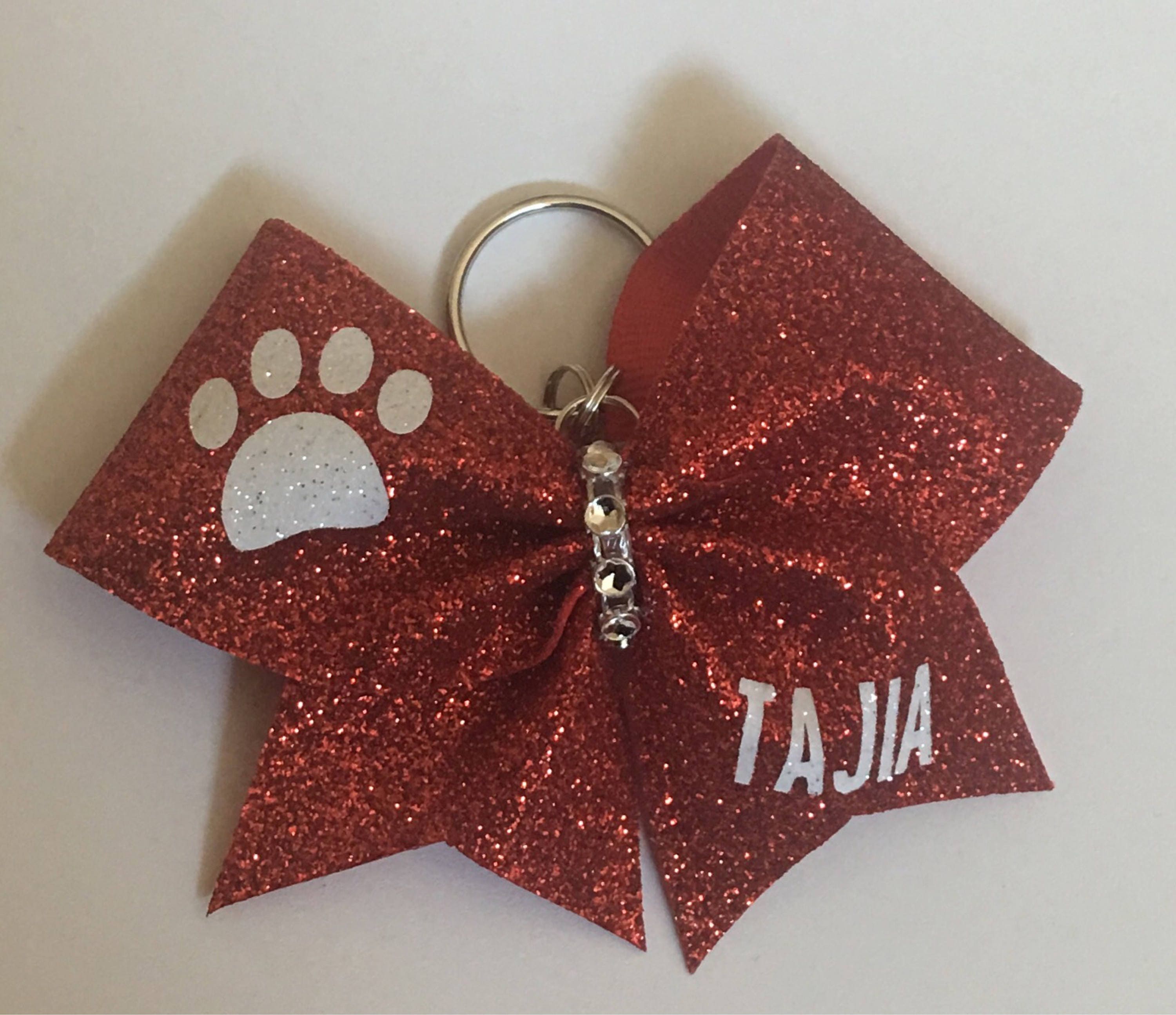Cheer Keychain Bow - Etsy