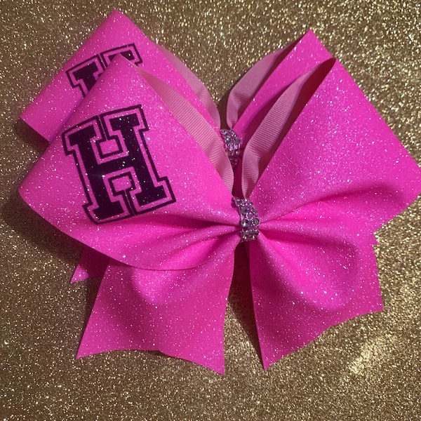 Pink Cheer Bow - Etsy