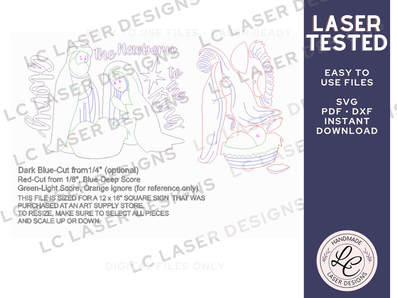 Nativity Door Hanger SVG |christmas Wall Hanger SVG | Christmas Sign ...