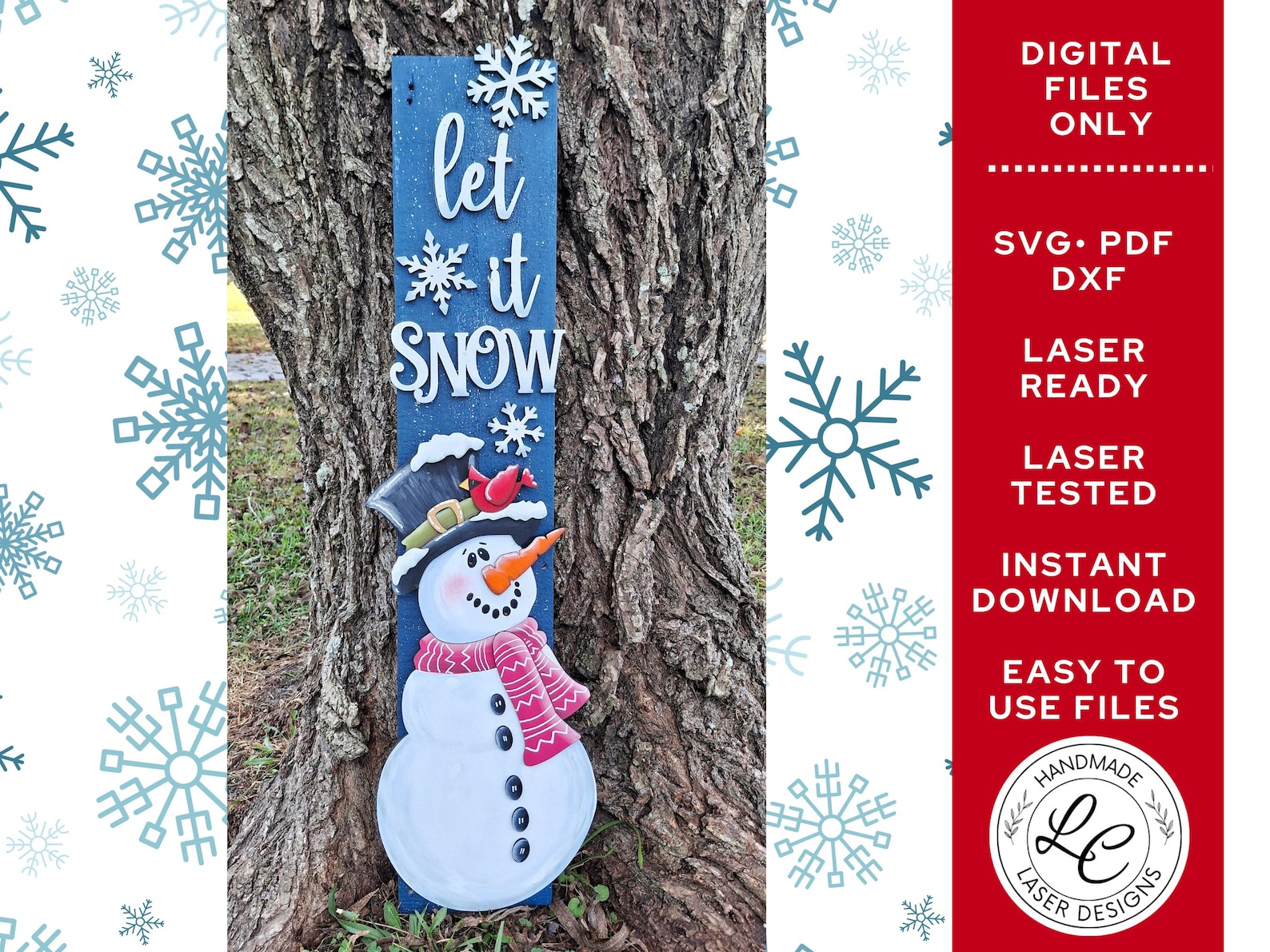 Snowman Porch Leaner SVG | Winter Porch Board Laser | Layered Porch ...
