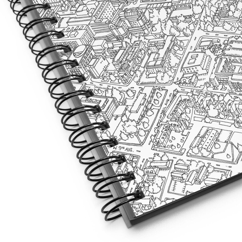 Columbus Ohio Campus Map Notebook - Etsy