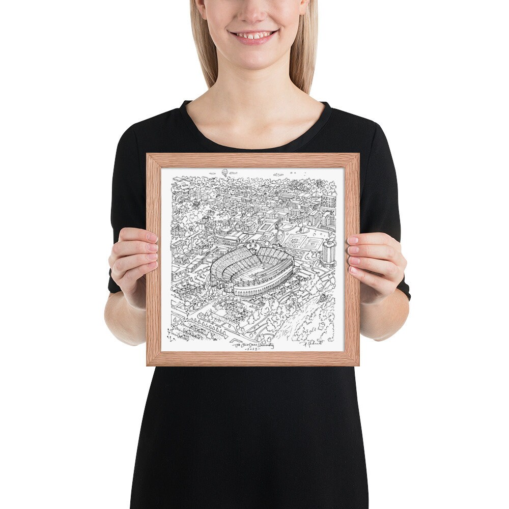 Ohio State Stadium Framed Print - Etsy