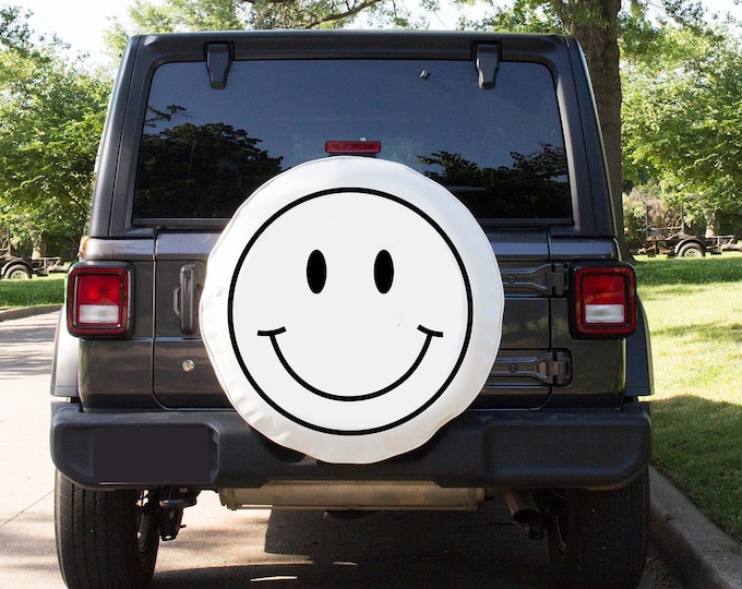 Smiley Face Spare Tire Cover Fits Jeep, Bronco, Honda, Campers, Rvs ...