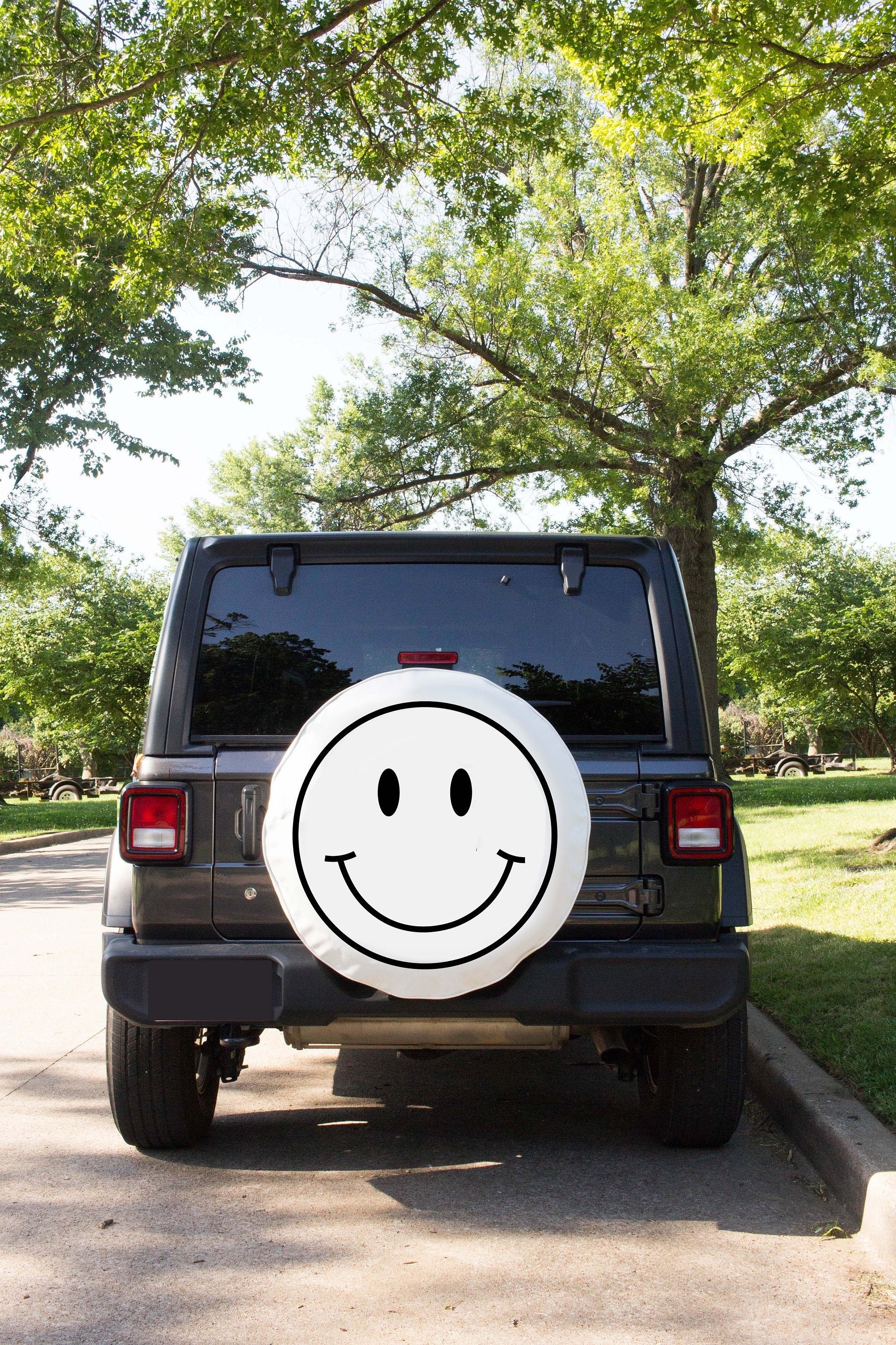 Smiley Face Spare Tire Cover For Any Vehicle Make Model And Size