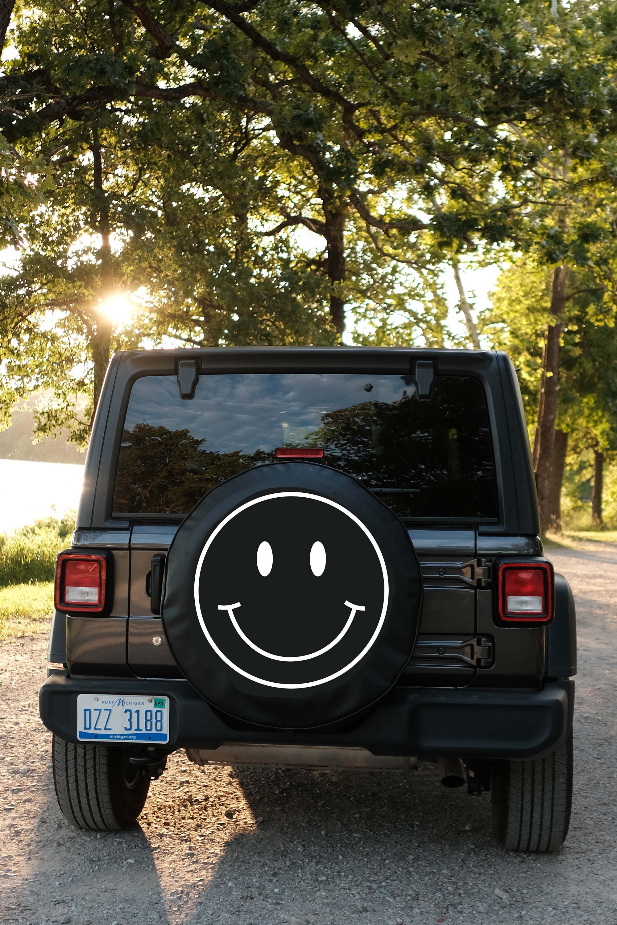 Smiley Face Spare Tire Cover For Any Vehicle Make Model And Size