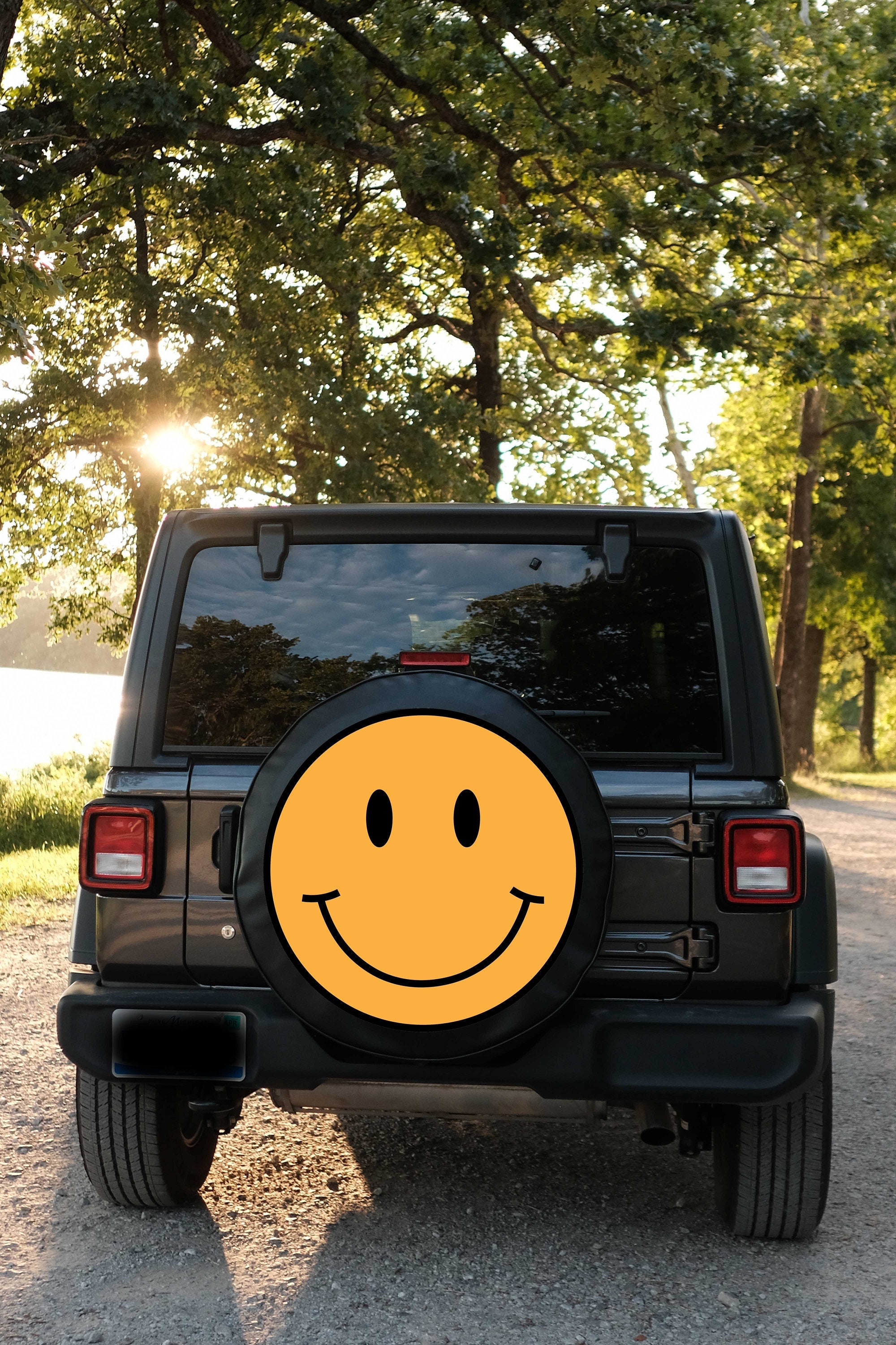 Yellow Smiley Face Spare Tire Cover Compatible With Jeep - Etsy