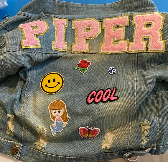 Custom Denim Jacket With Patches for Kids Babies Toddlers | Etsy