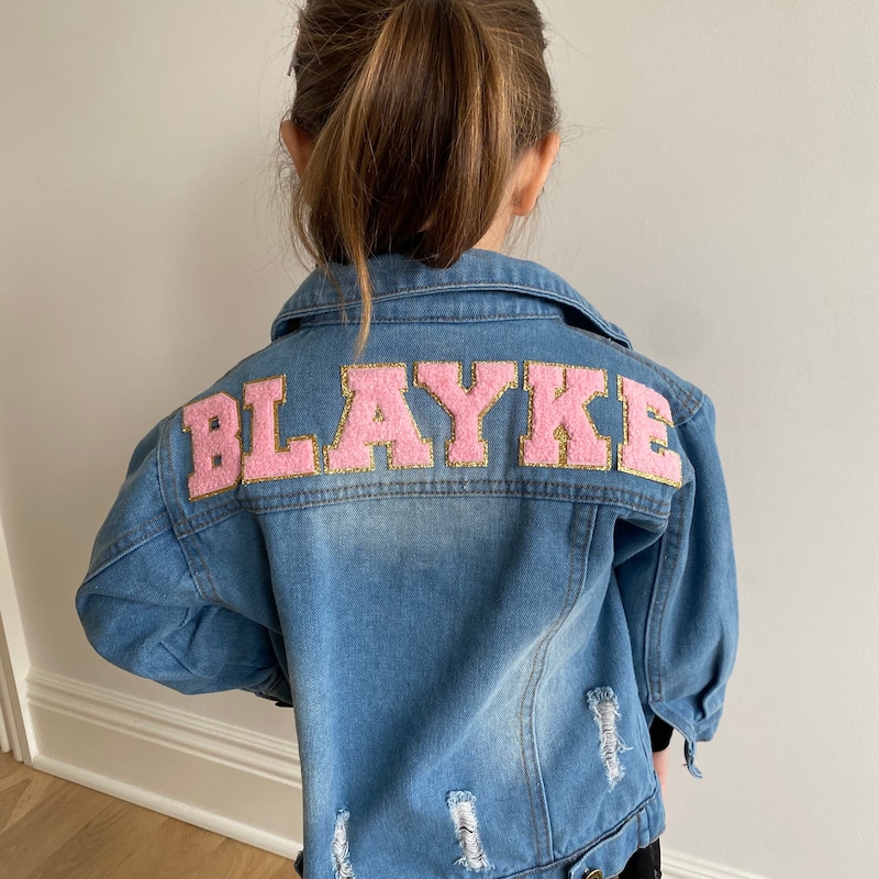 Patch Denim Jacket - Etsy