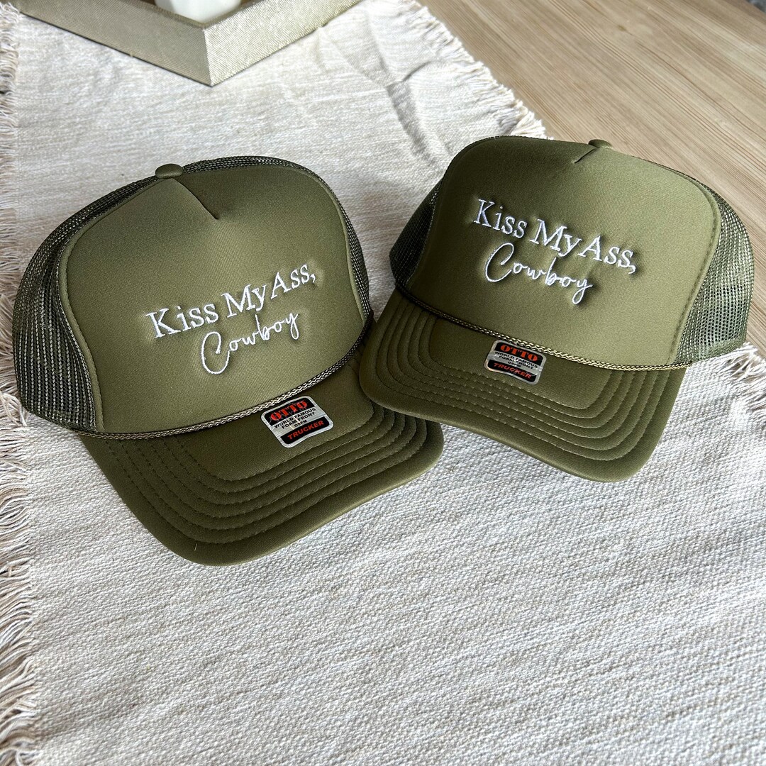 Cowboy Embroidered Hat for Western Wear, Western Cowgirl Trucker Hat ...