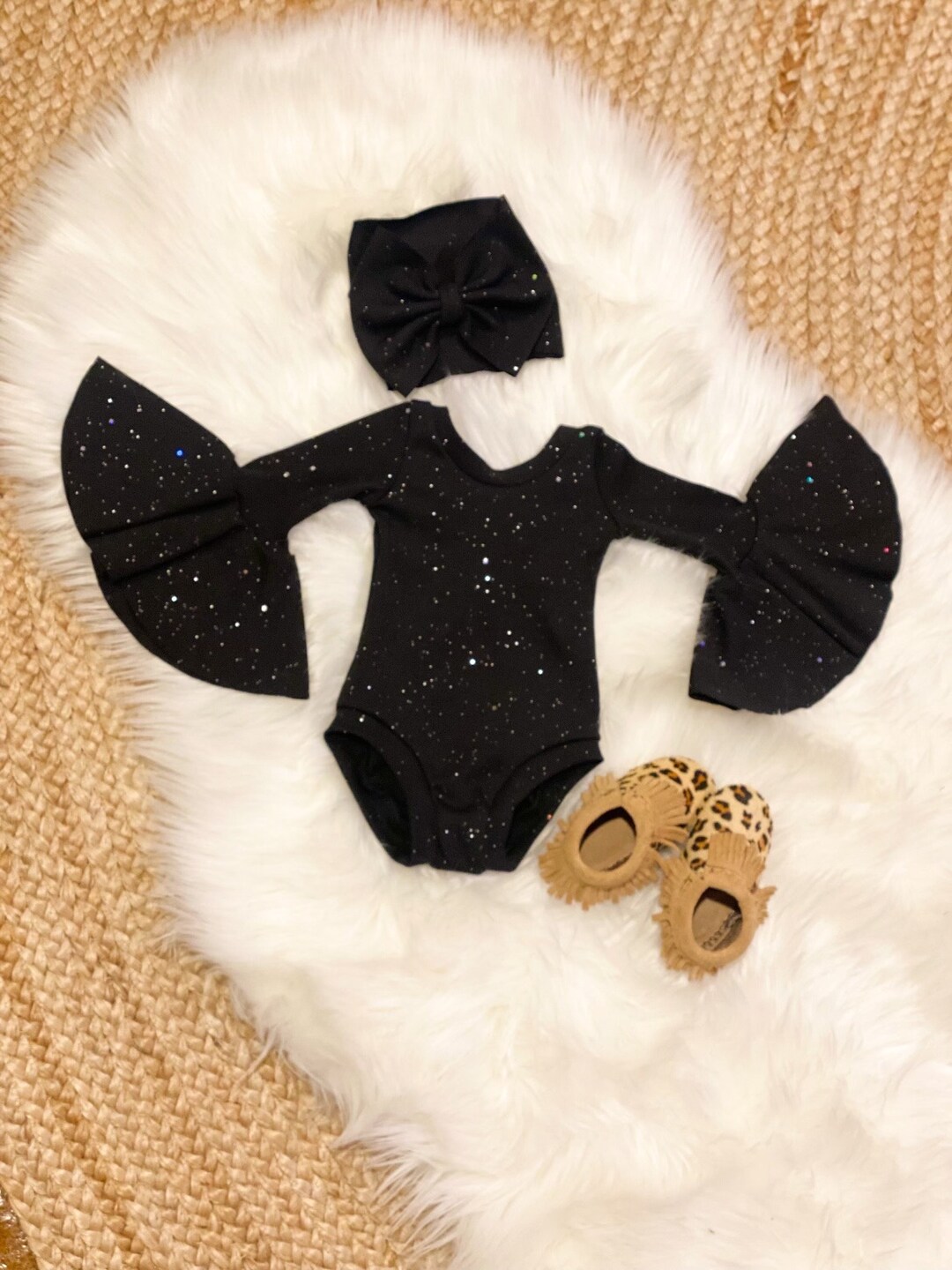 Baby Girl Sparkle Glitter Top Outfit, Black Tutu Leotard for Girl Dance ...