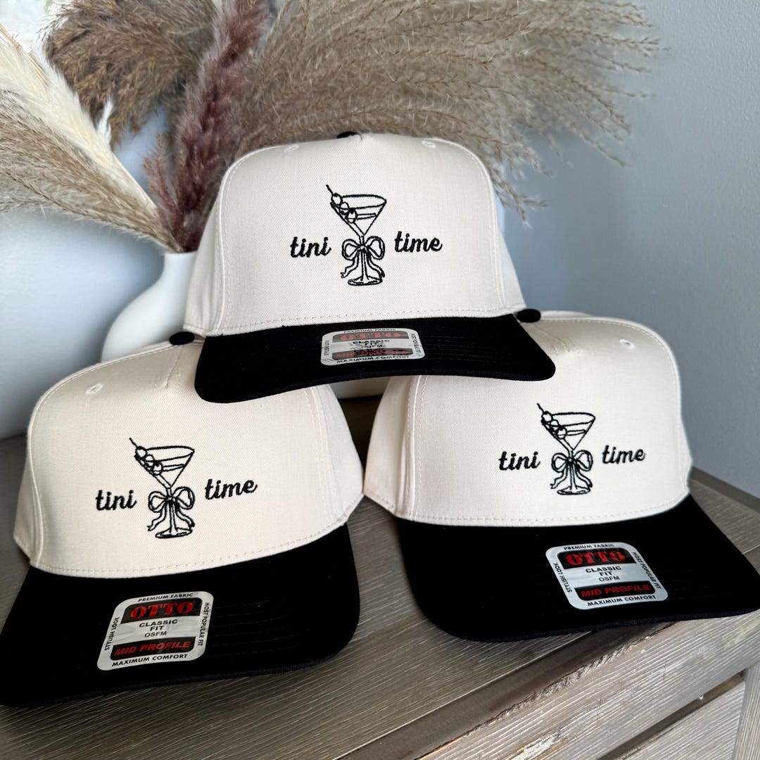 Martini Tini’ Time Vintage Trucker Hat, Nashville Hat for Women ...