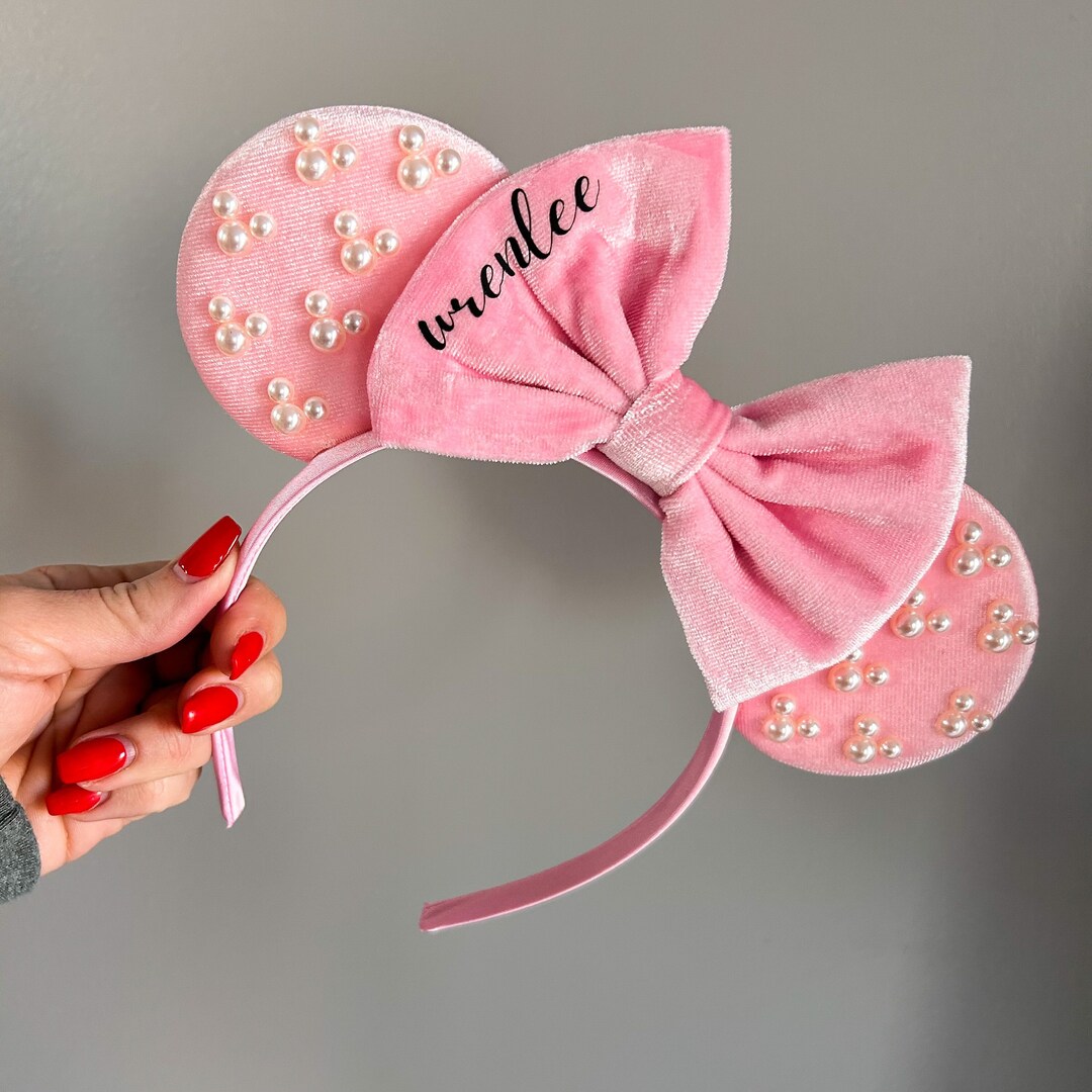 Minnie Mouse Ears for Disneyland Disneyworld Trip, Park Ears for Adults ...