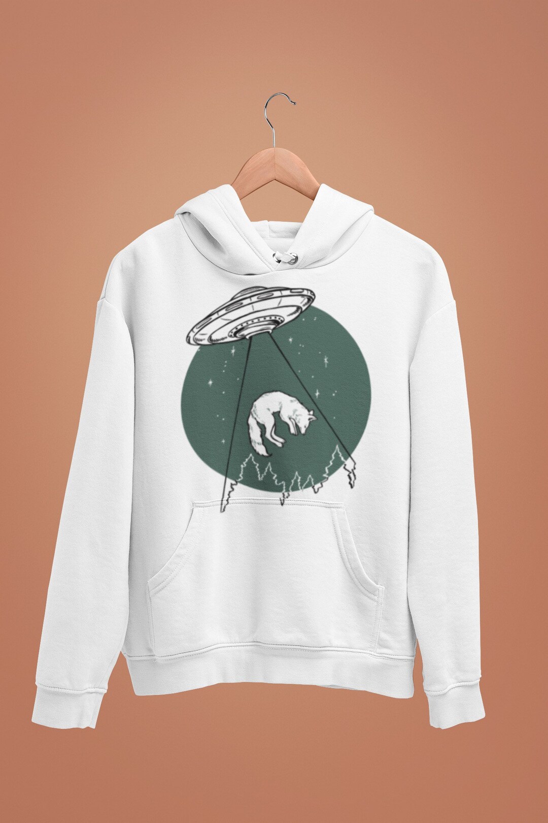 Elmwood Galactic Fox Hoodie - Etsy