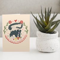 Vintage Cat Hallmark Birthday Greeting Card - Kitty Cat Walking on ...