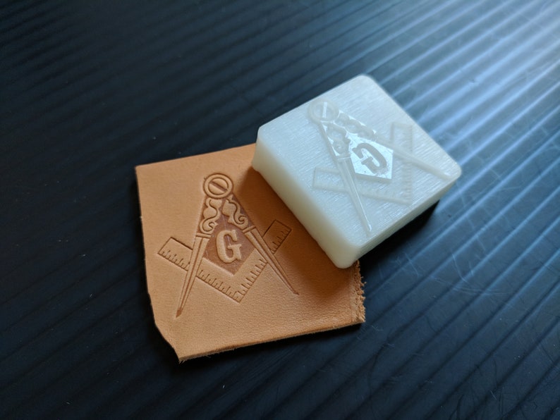 Traditional Masons Square and Compasses Leather Stamp - Etsy