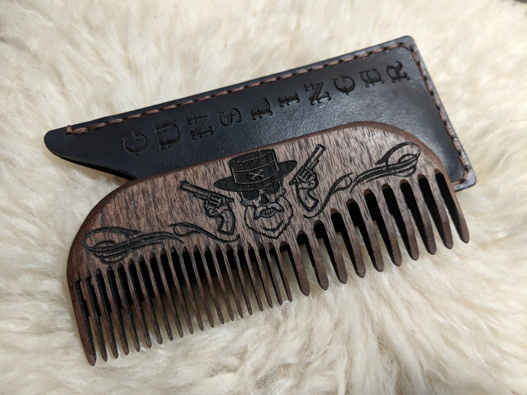 The Gunslinger Beard Comb - Etsy